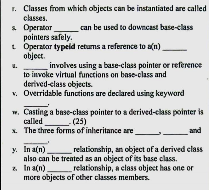 Solved II. Closing (30 %) a. A self class is used to form | Chegg.com