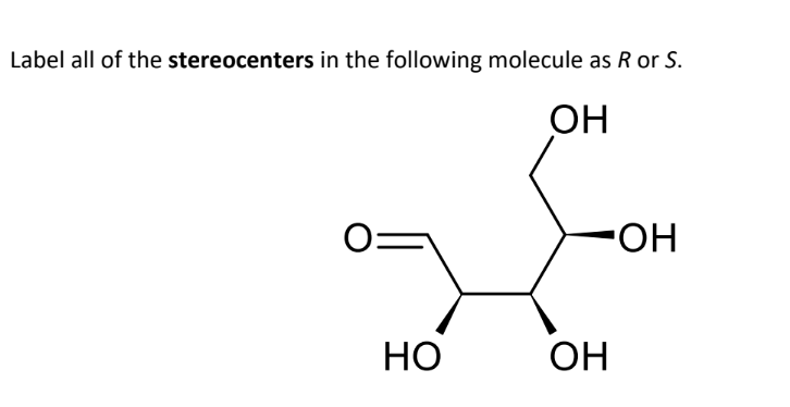 Solved Label all of the stereocenters in the following | Chegg.com