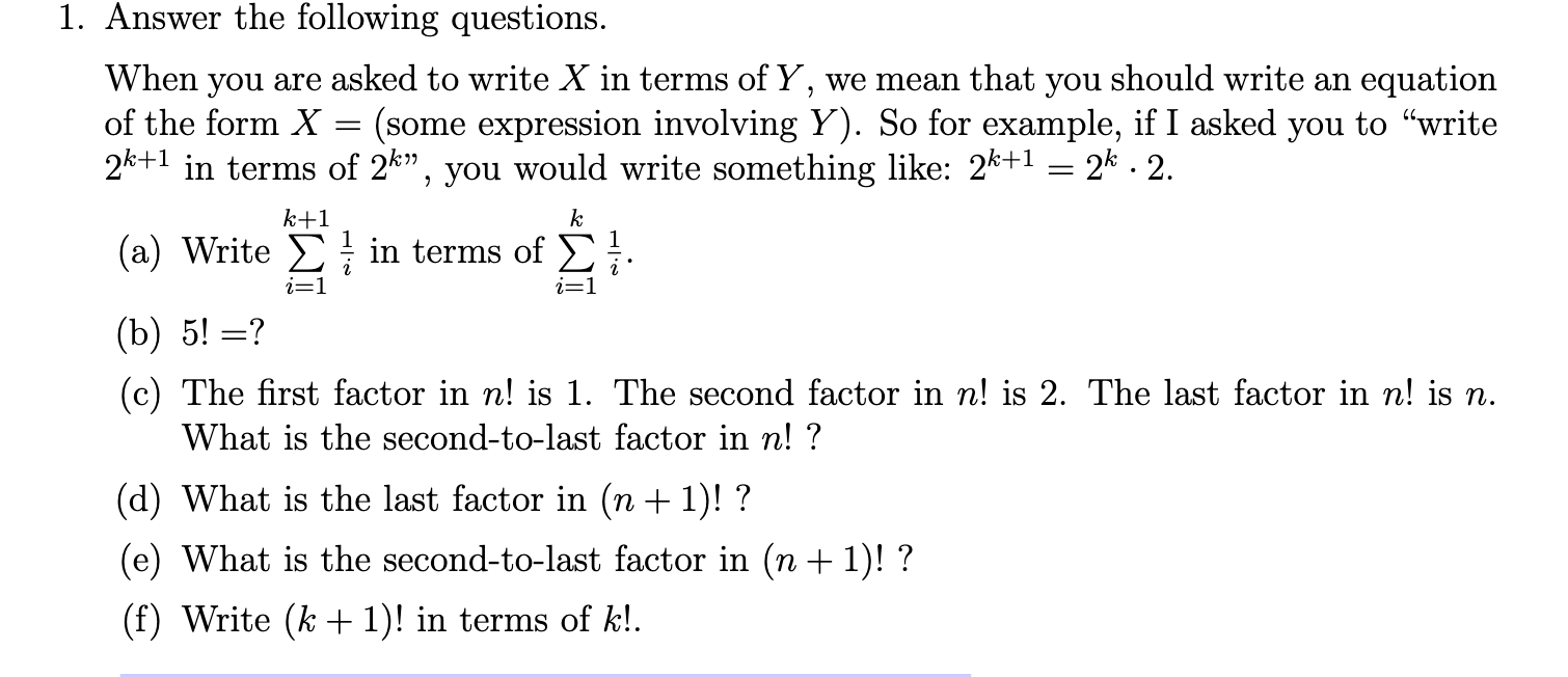 Solved Answer the following questions. When you are asked to | Chegg.com