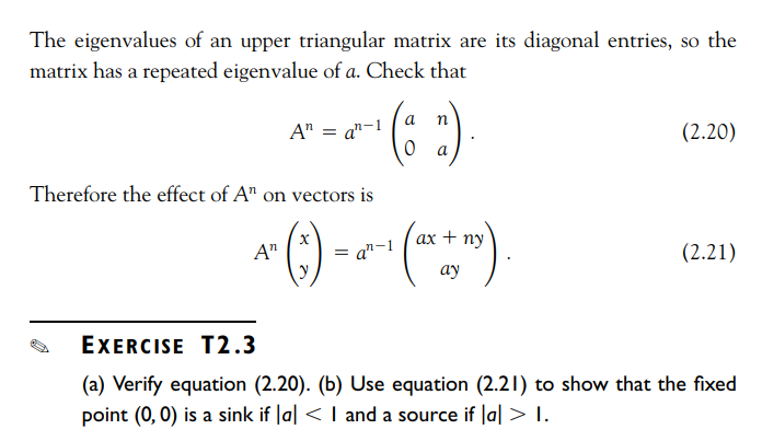 Solved The Eigenvalues Of An Upper Triangular Matrix Are Its