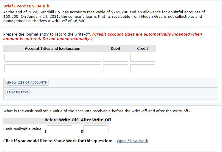 Solved Brief Exercise 9-04 a-b At the end of 2020, Sandhill | Chegg.com