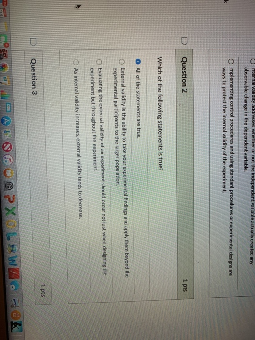 Solved whether or not the observable change in the dependent | Chegg.com