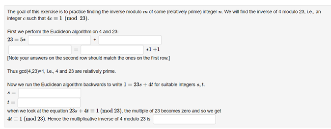 Solved The goal of this exercise is to practice finding the | Chegg.com