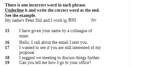 Solved There is one incorrect word in each phrase.Underline | Chegg.com