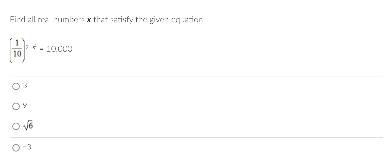 Solved Find all real numbers x that satisfy the given | Chegg.com