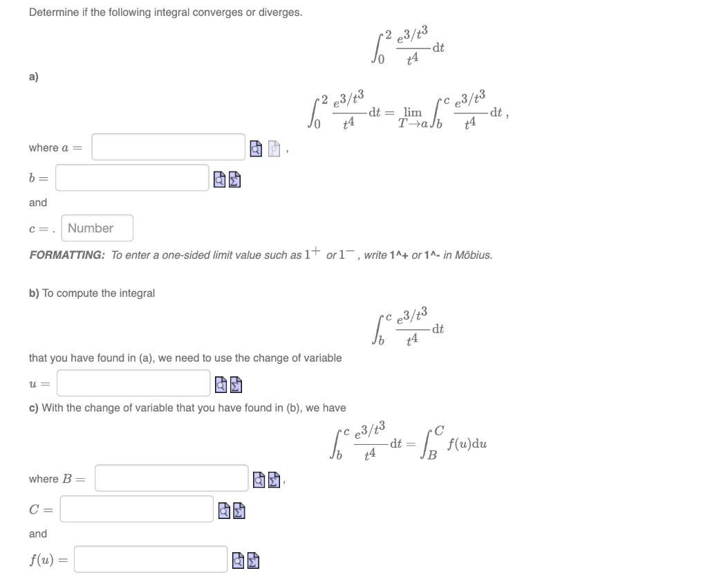 Solved Determine if the following integral converges or | Chegg.com