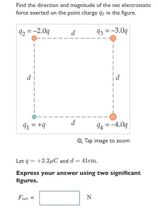 Solved Find the direction and magnitude of the net | Chegg.com