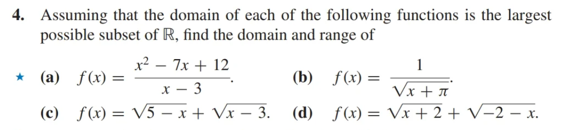 Solved Assuming that the domain of each of the following | Chegg.com