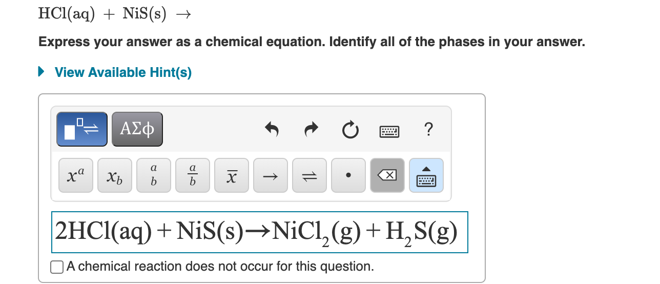 Solved Nal(aq) + Hg2(C2H3O2)2(aq) + Express your answer as a | Chegg.com