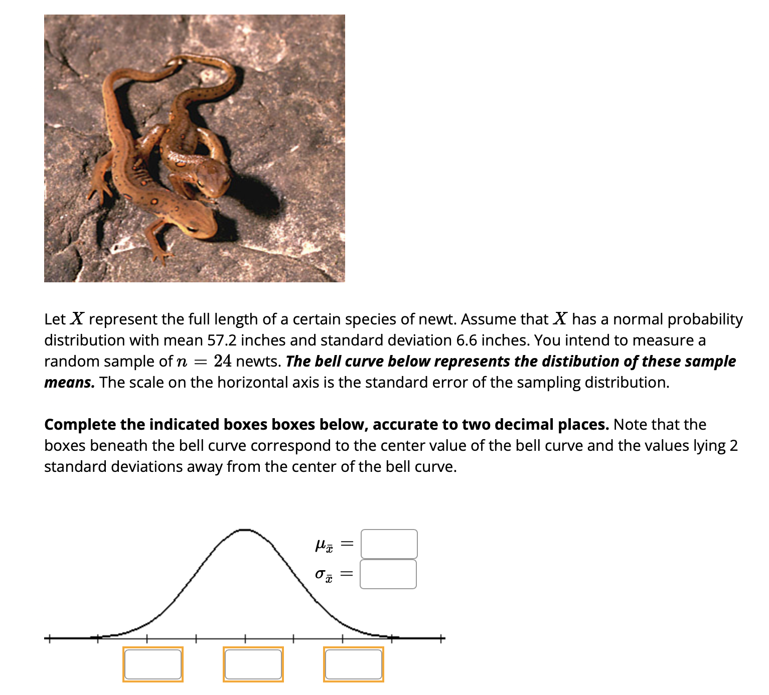Solved Let X represent the full length of a certain species | Chegg.com