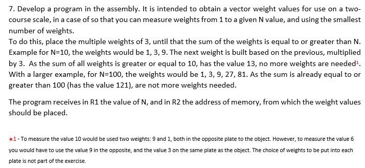 Solved 7. Develop a program in the assembly. It is intended | Chegg.com