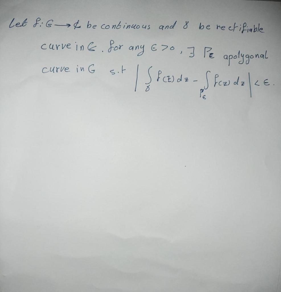 Solved Let 8:6 & be continuous and 8 be rectifiable carve in | Chegg.com