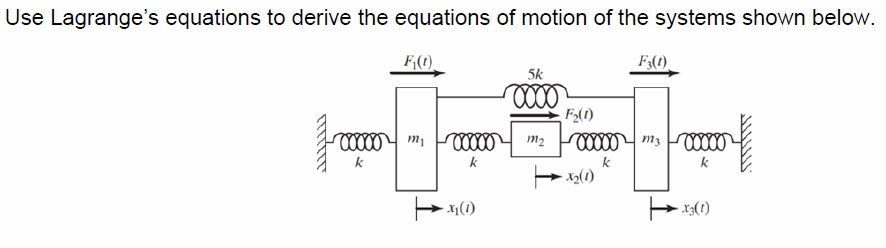 Solved Use Lagrange's equations to derive the equations of | Chegg.com