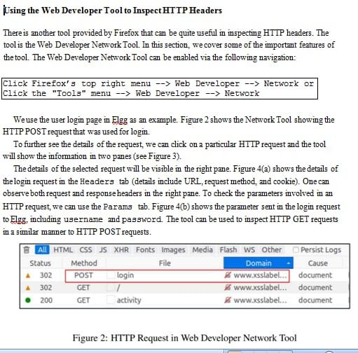 Using the Web Developer Tool to Inspect HTTP Headers | Chegg.com