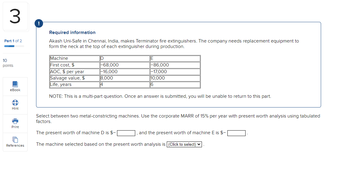 Solved Required information Akash Uni-Safe in Chennai, | Chegg.com