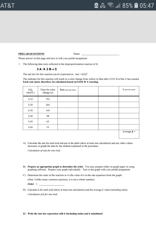 Solved AT&T 순 é .1185% 05:47 PRELAB QUESTIONS Please answer | Chegg.com Solved AT&T 순 é .1185% 05:47 PRELAB QUESTIONS Please answer | Chegg.com