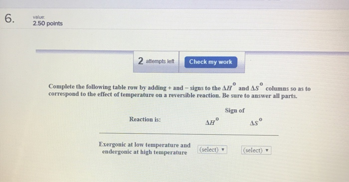 Solved value: 2.50 points 2 attempts left Check my work 0 | Chegg.com