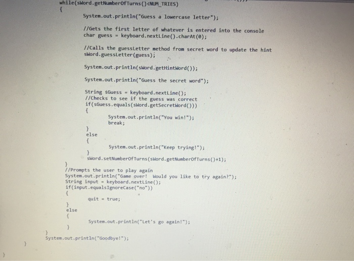 Solved In Java, the driver in is provided in the last two | Chegg.com