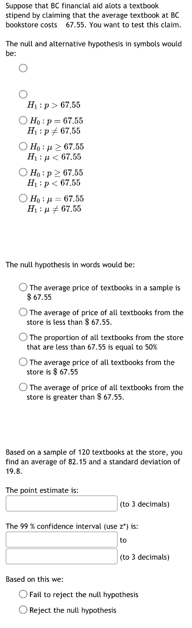 Solved Suppose that BC financial aid alots a textbook | Chegg.com