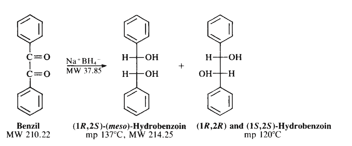 Solved This is the benzil reduction using sodium | Chegg.com