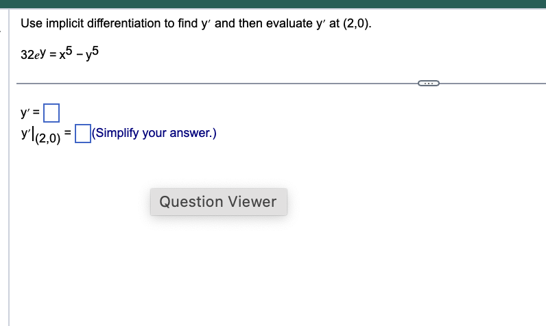 Solved Use implicit differentiation to find y' ﻿and then | Chegg.com