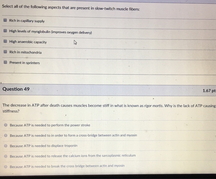 Solved Question 46 1.67 pts Worms move using an hydrostatic | Chegg.com