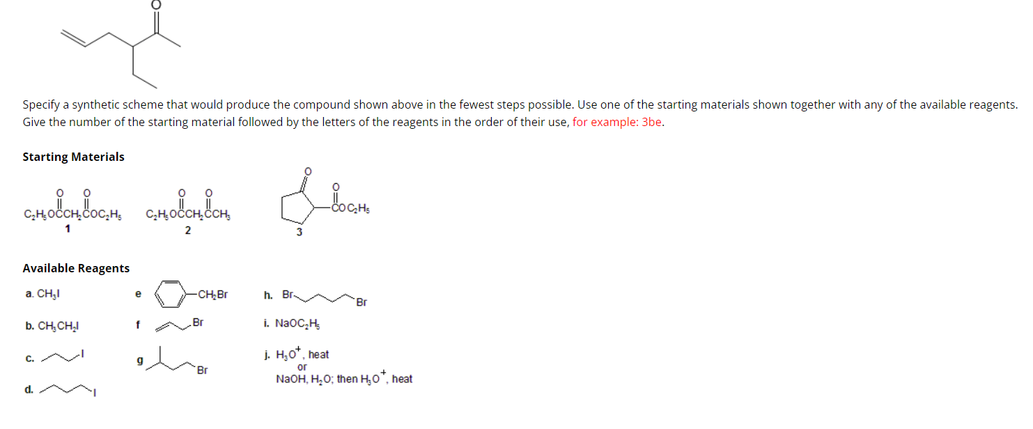 Solved - Assume all esters to be ethyl esters. - Do not | Chegg.com