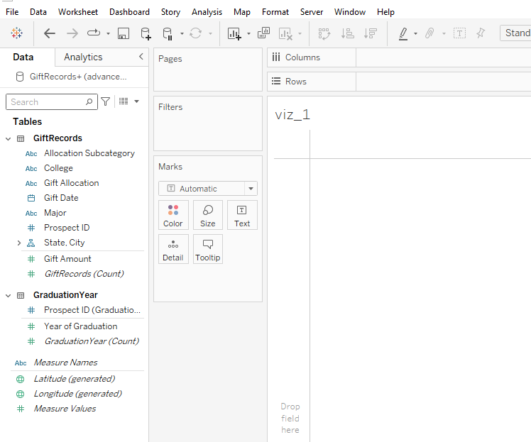 Solved Develop a visualization (in a new worksheet labeled | Chegg.com