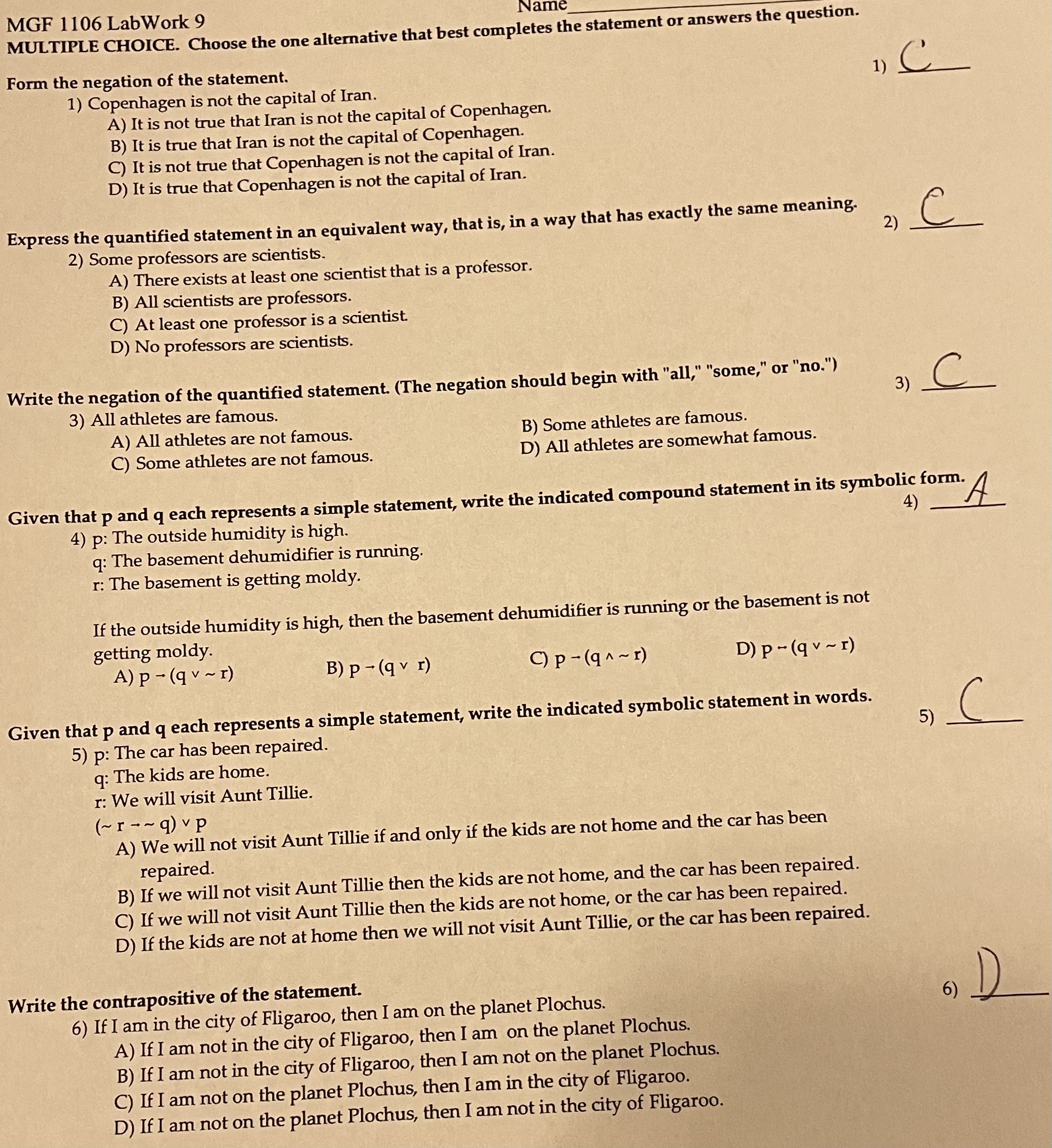 Solved What is the work/ formula for each individual | Chegg.com