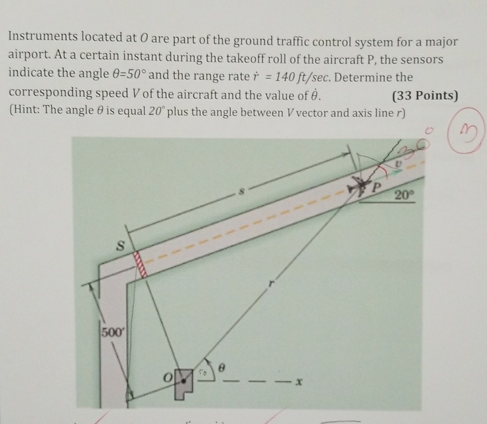 Solved Instruments located at O are part of the ground | Chegg.com