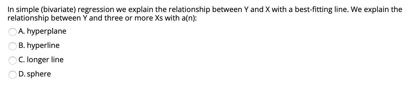 Solved In simple (bivariate) regression we explain the | Chegg.com