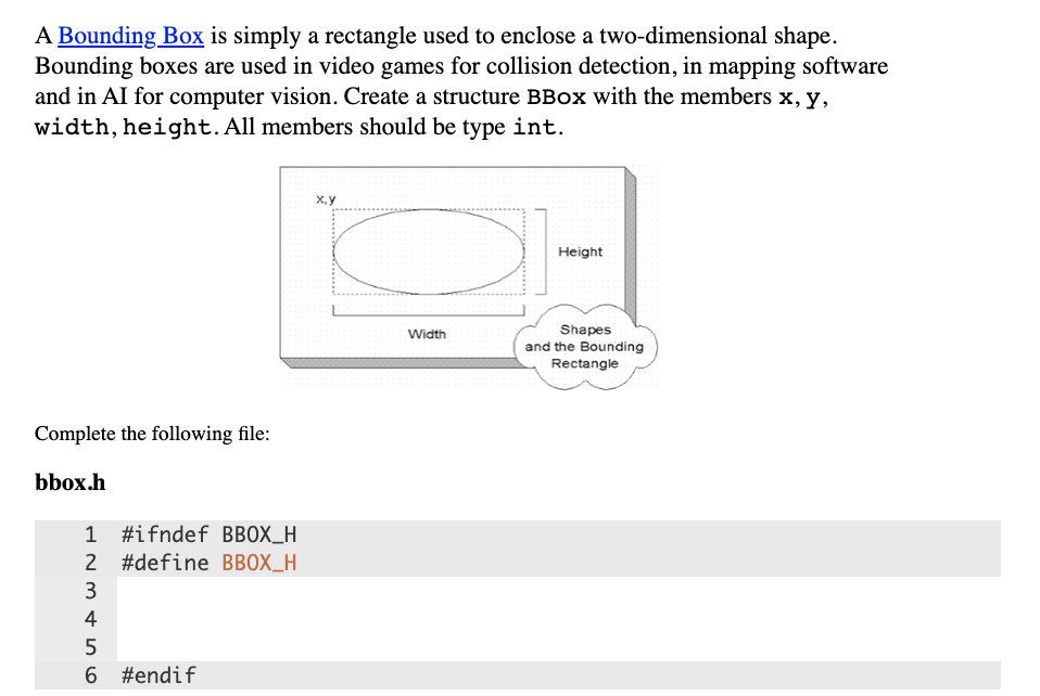 Solved A Bounding Box Is Simply A Rectangle Used To Enclose