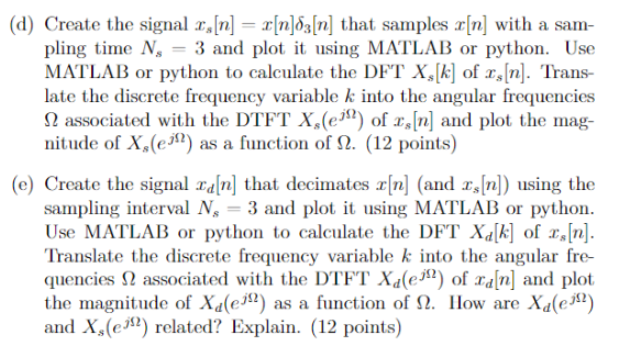 Consider the signal | Chegg.com
