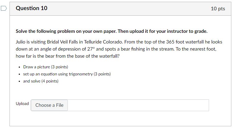 Solved Question 10 10 pts Solve the following problem on | Chegg.com
