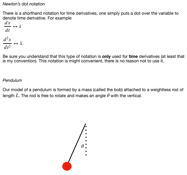 Solved Newton's dot notation There is a shorthand notation | Chegg.com