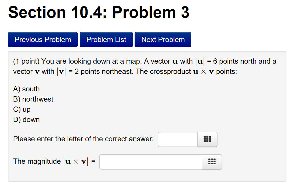 Solved Section 10.4: Problem 3 Previous Problem Problem List | Chegg.com