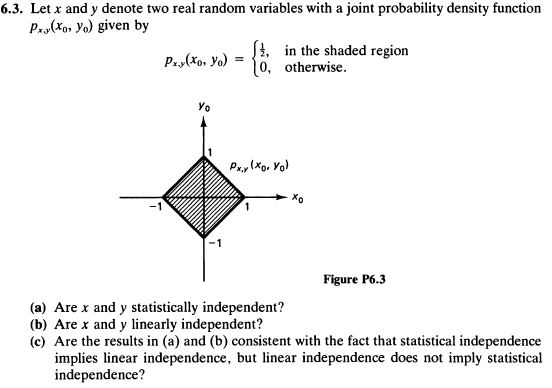 Solved 3. Let x and y denote two real random variables with | Chegg.com