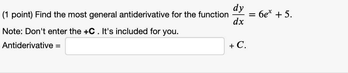 Solved 6 (1 point) Consider the function f(x) = 5 x2 Let | Chegg.com