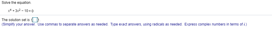Solved Solve the equation (x2 +78x)"/5 = 3 Select the | Chegg.com