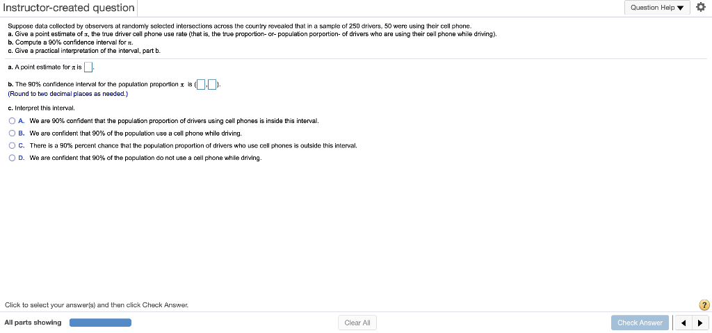 Solved Question Help 0 Instructor-created question Suppose | Chegg.com