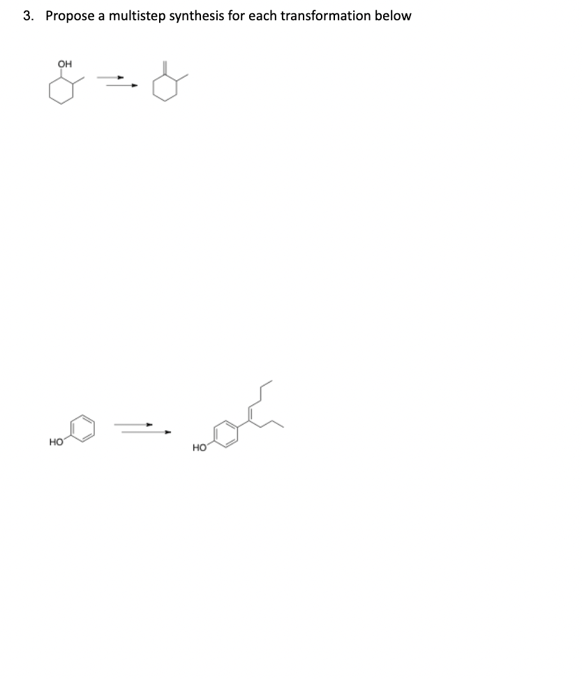 Solved 3. Propose a multistep synthesis for each | Chegg.com