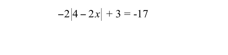 Solved -24 – 2x + 3 =-17 | Chegg.com