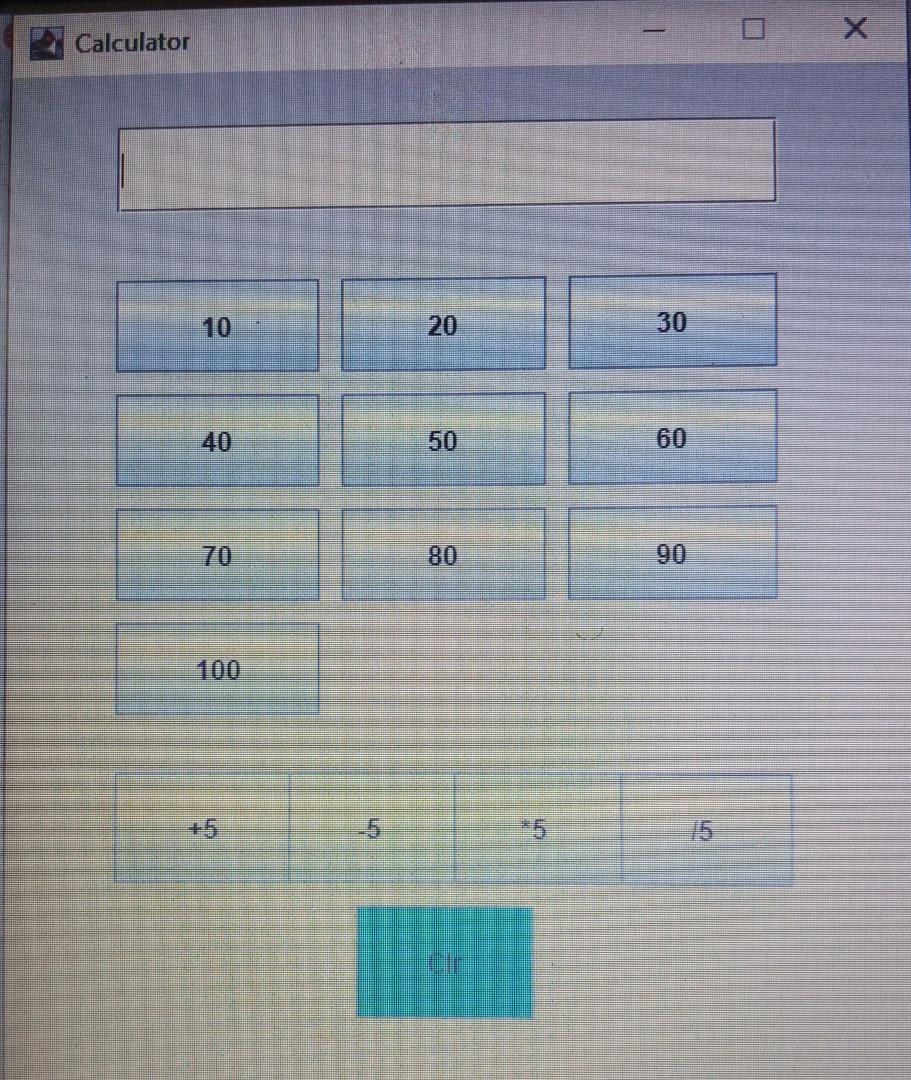 Solved Write A Gui Calculator Program In Java The 8204