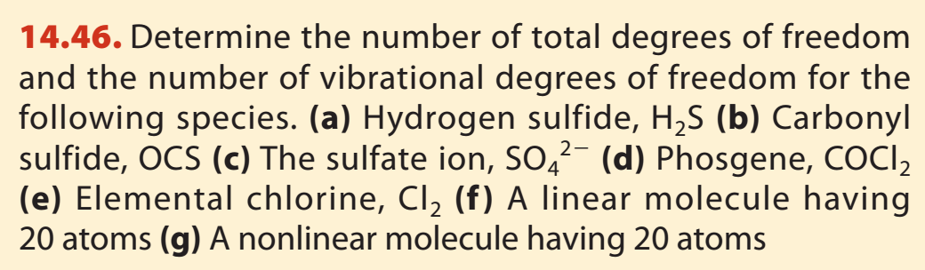 Solved How many total normal modes of vibration do the | Chegg.com