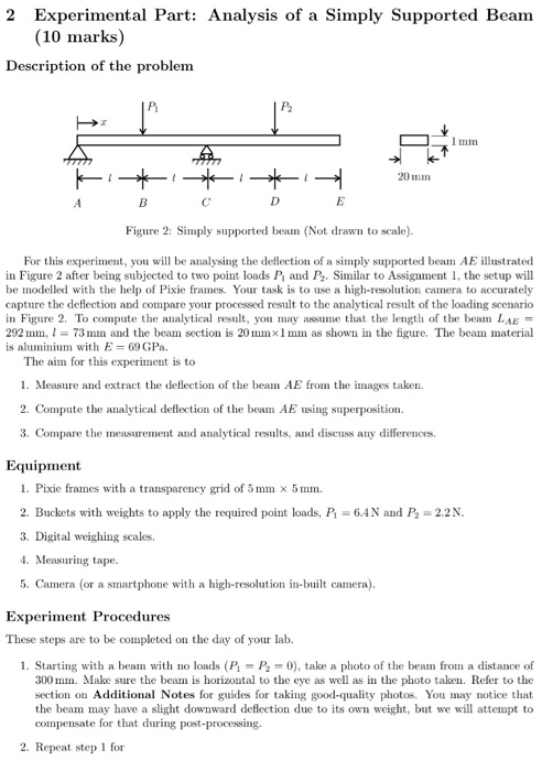 deflection of simply supported beam lab report - Steven Wilkins