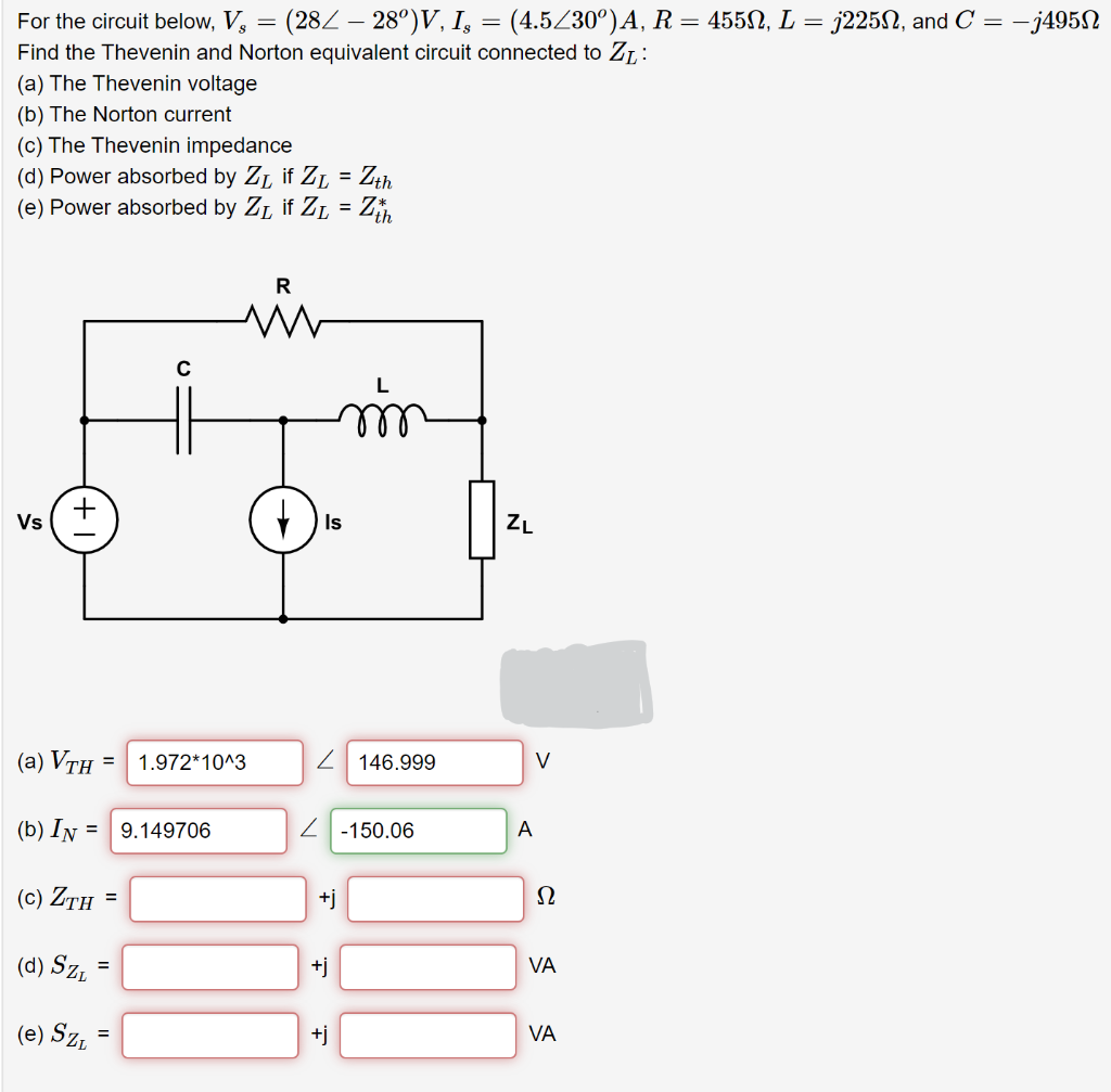 Solved For the circuit below, | Chegg.com