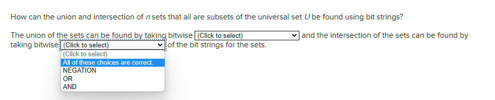 Solved How can the union and intersection of n sets that all | Chegg.com