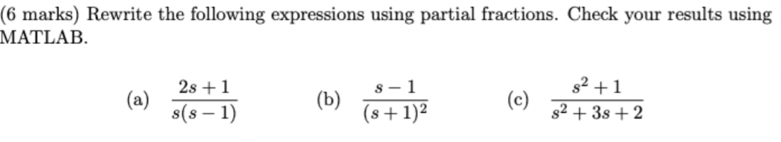 Solved (6 marks) Rewrite the following expressions using | Chegg.com
