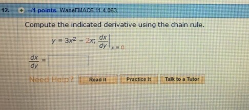 Solved Compute the indicated derivative using the chain | Chegg.com