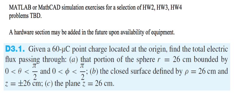 MATLAB or MathCAD simulation exercises for a | Chegg.com